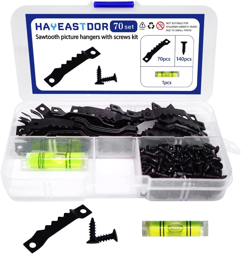 FramePac Sawtooth Picture Hangers 1 5/8" [100 Pack] with screws - (AKA ...