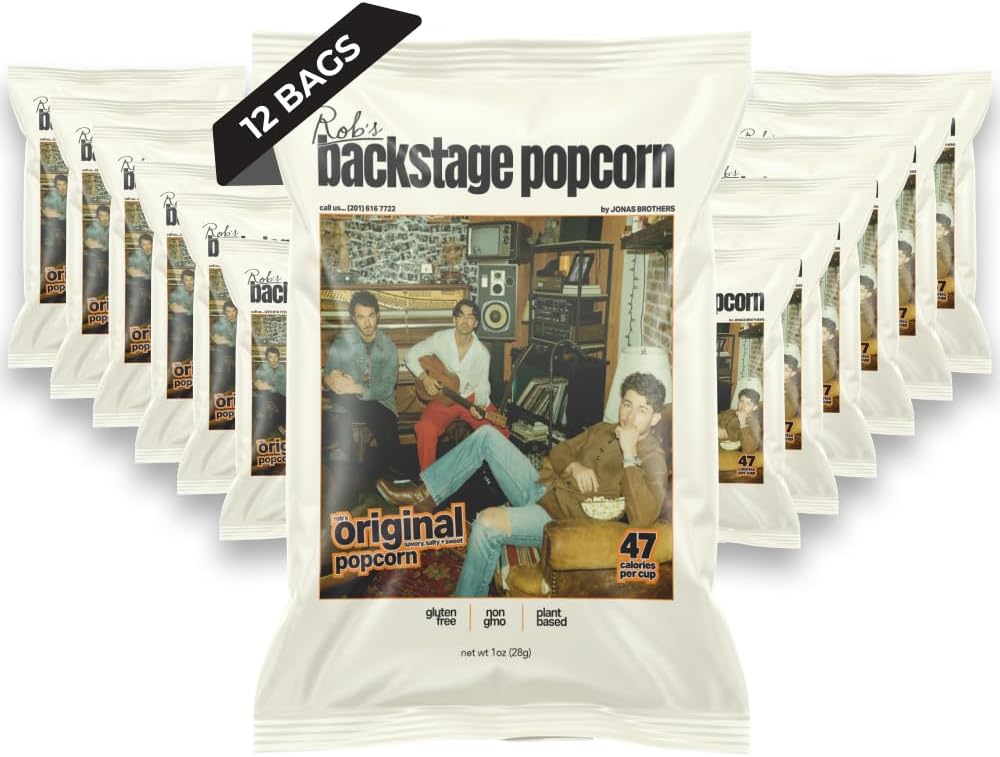 Amazon.com: Rob's Backstage Popcorn in Bags | Original Sweet & Salty ...