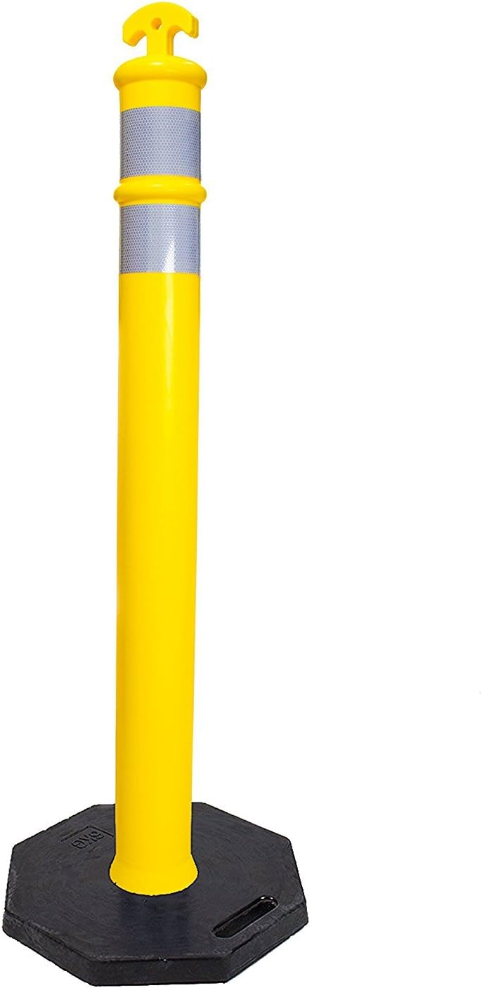 Amazon.com: (20 Sets) Polyethylene Portable Delineator Posts with 10 ...