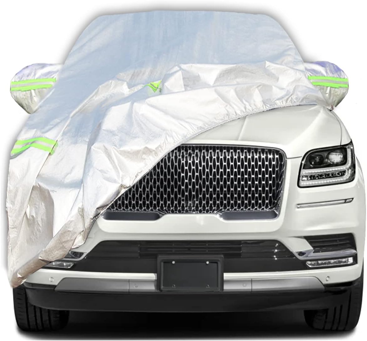 Amazon.com: AUQDD 6-Layers Premium SUV Car Cover Waterproof All Weather ...