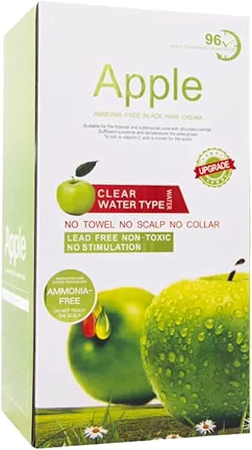 BLOOMING TIME Apple Ammonia-Free Black Hair Cream, No-Toxic, No ...