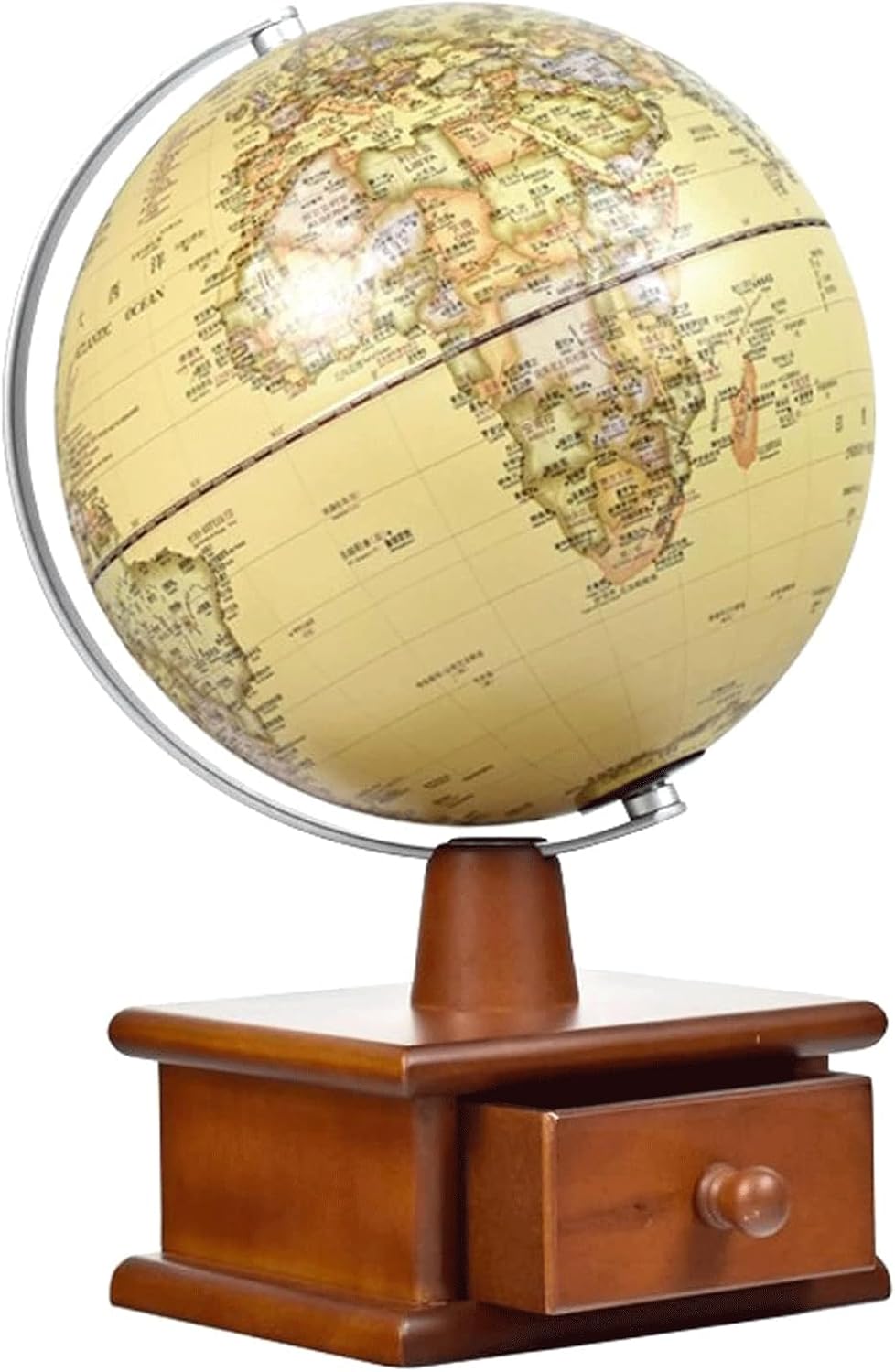 Amazon.com: HSHTTKL 3D Raised Relief Globe, World Globe with Wooden ...