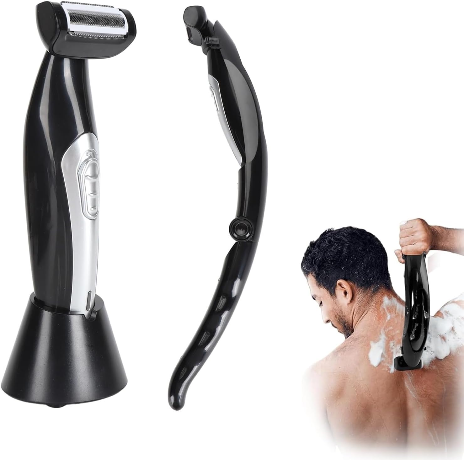 Amazon.com: Men Back Trimmer, Back Shaver, Wet and Dry Use Men Back ...