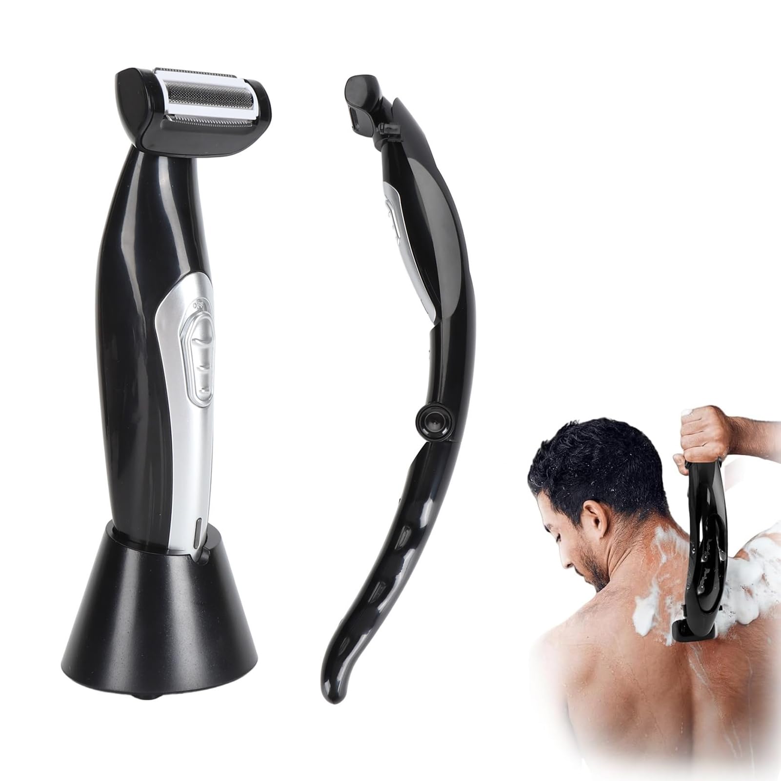 Amazon.com: Men Back Trimmer, Back Shaver, Wet and Dry Use Men Back ...