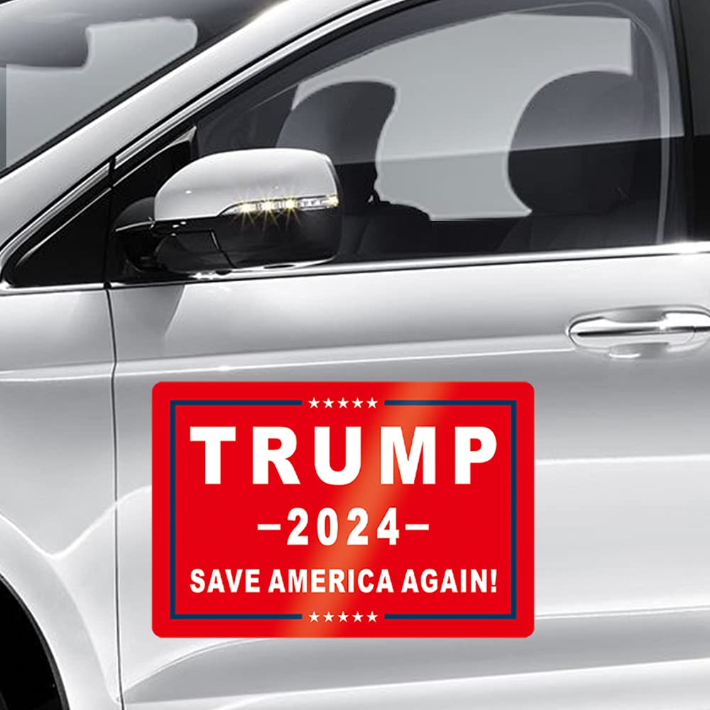 Trump 2024 Magnetic Stickers for Cars, Trump Sticker Red Save America ...