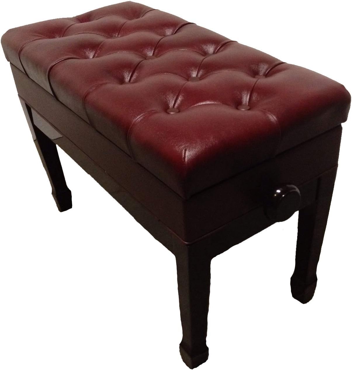 Amazon.com: CPS Imports Genuine Leather Adjustable Artist Piano Bench ...