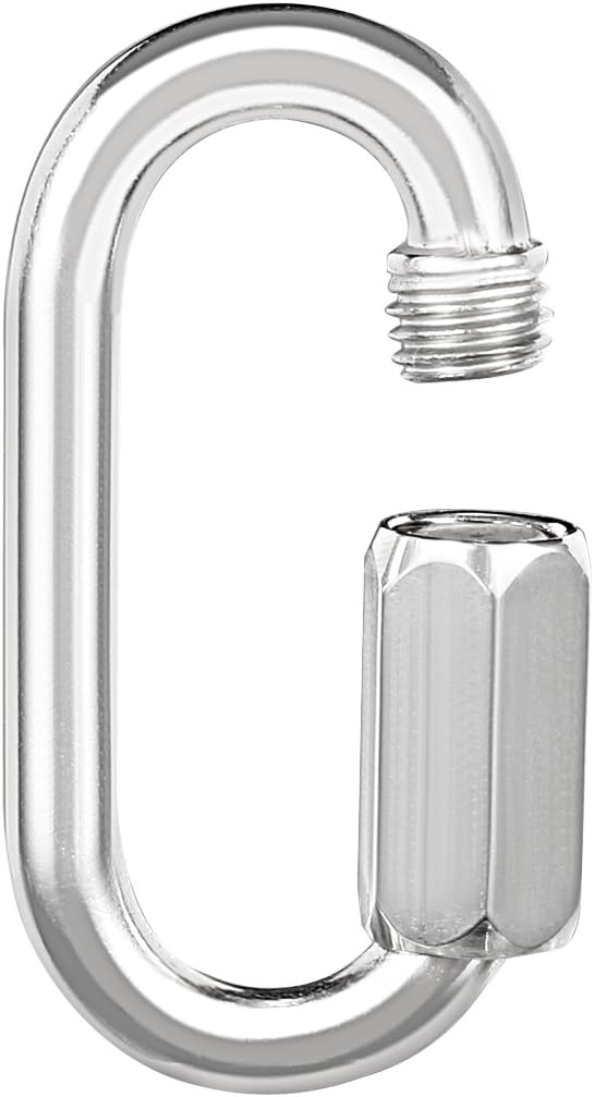 sourcingmap 13/64” Diameter 316 Stainless Steel Oval Shape Quick Link ...