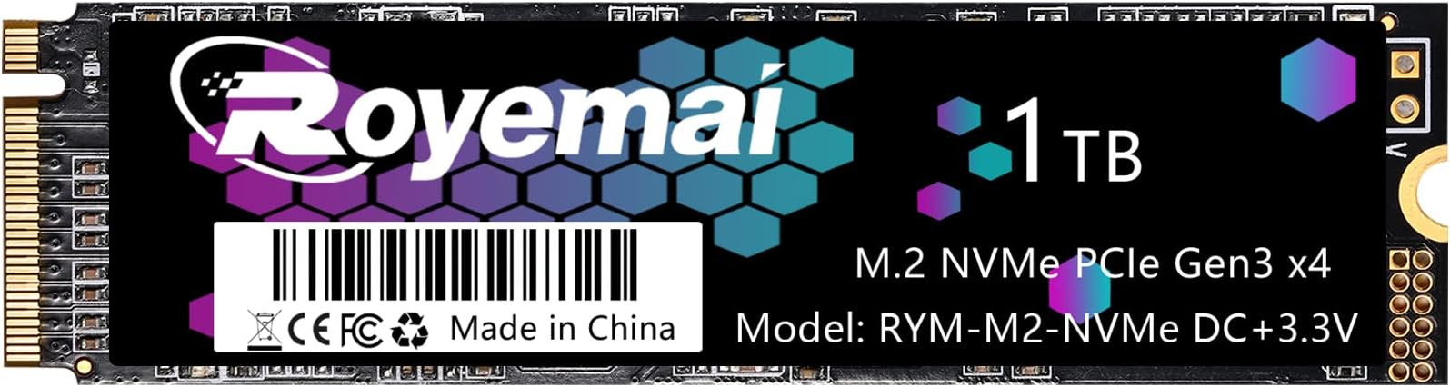 Amazon.com: D DUOMEIQI 1TB SSD PCIe NVMe Gen3x4 M.2 2280 Internal Solid ...