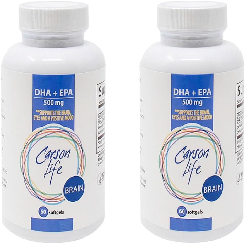 Amazon.com: Carson Life DHA & EPA Brain Supplement - 60 Capsules ...