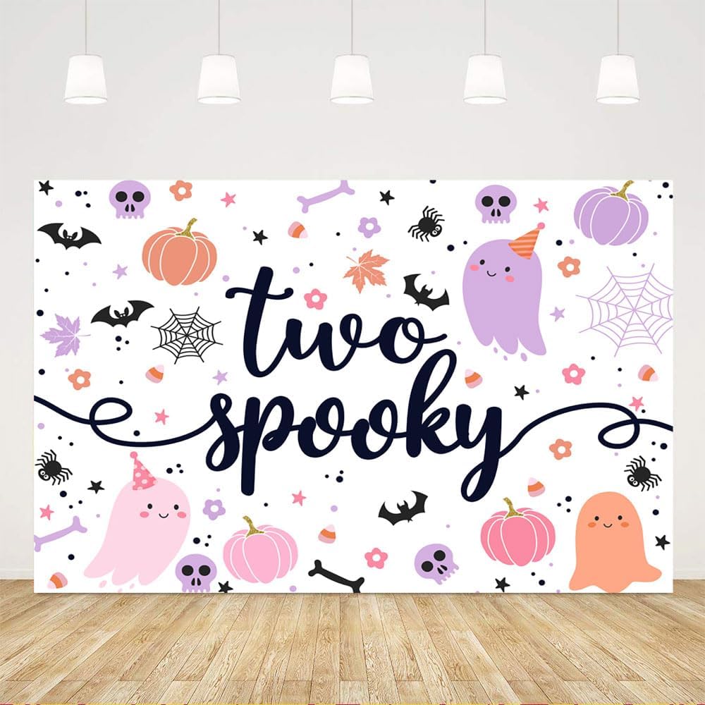 Amazon.com : Ticuenicoa Two Spooky Backdrop 5x3ft Halloween 2nd ...