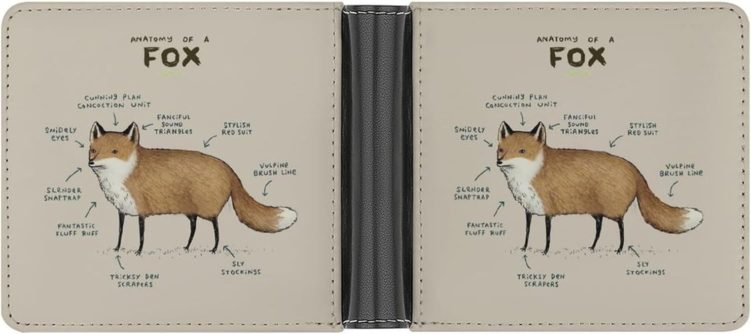 Amazon.com: Anatomy of A Fox Bifold Wallet Small Purse Coin Wallet Card ...