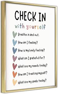 Amazon.com: Self-Exam Poster Self-Care Checklist Daily Checklist ...