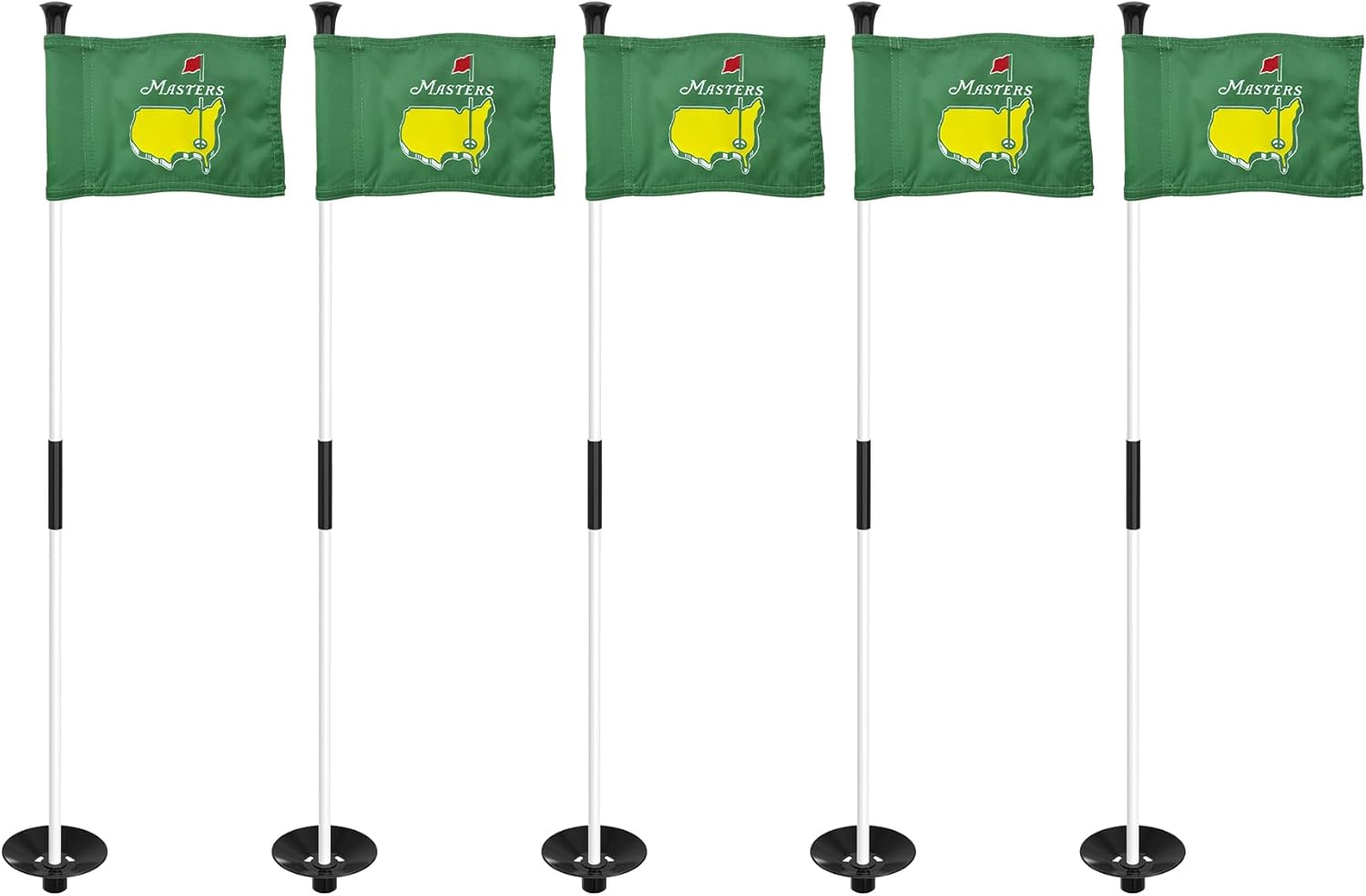 Amazon.com : CoGolfing 3FT Golf Flagpole with Mini Masters Flag, Double ...