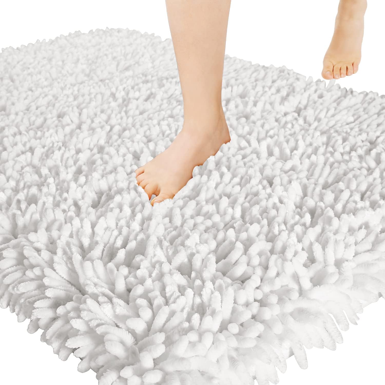 Amazon.com: Yimobra Luxury Chenille Bathroom Rug Mat, Extra Soft and ...
