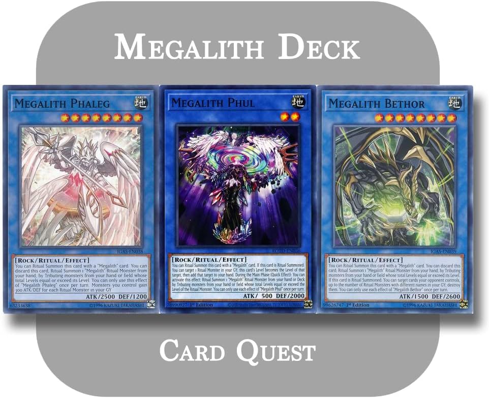 Amazon.com: YU-GI-OH! - Complete Megalith Ritual Deck : צעצועים ומשחקים