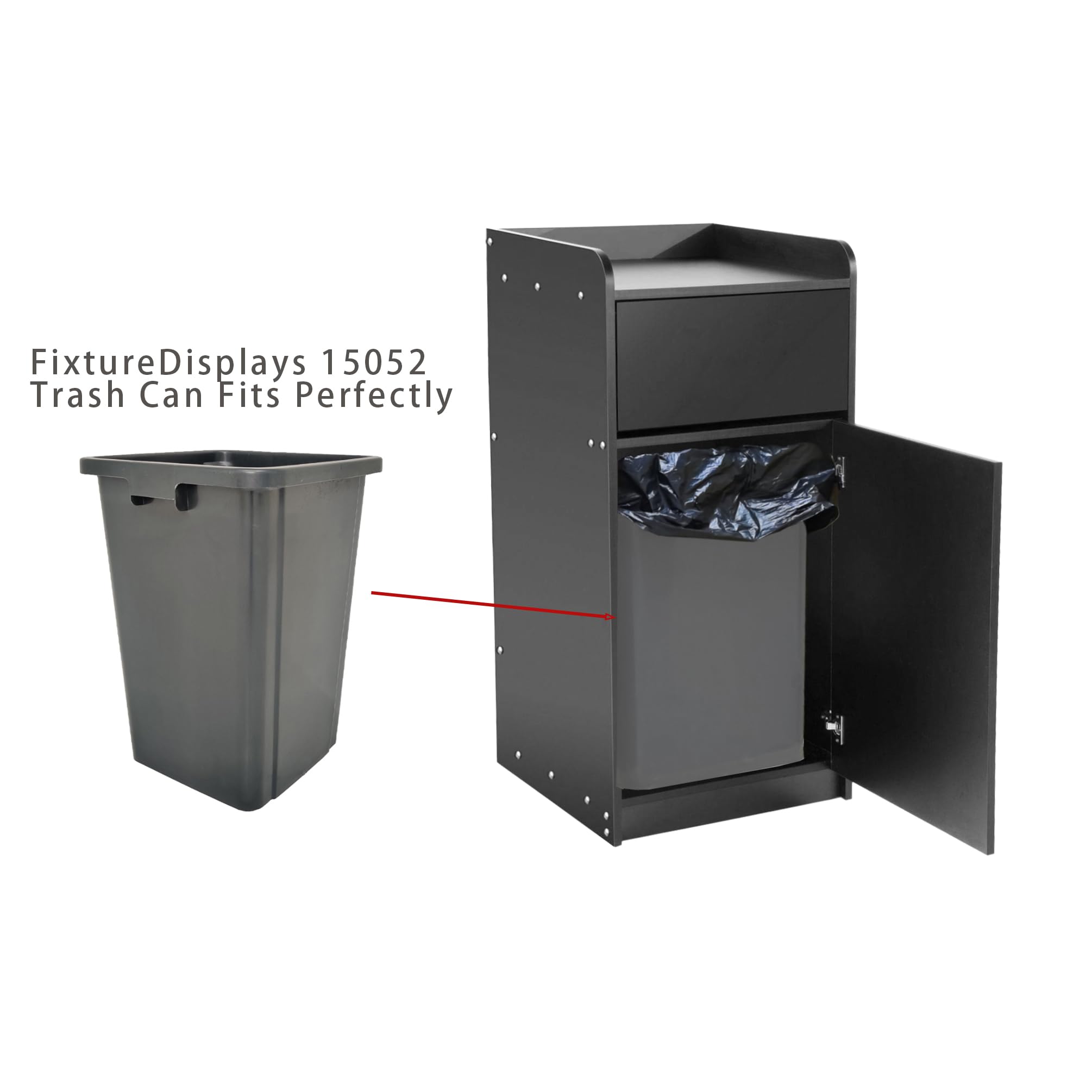 Restaurant Trash Receptacles Commercial Trash Can Wood Trash Bin