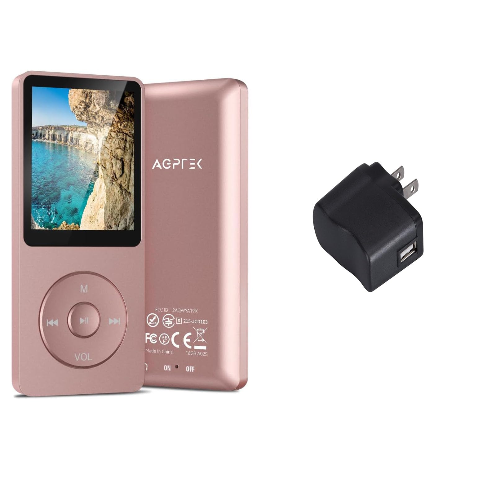 Amazon.com: AGPTEK MP3 Player with 5V 500mA Wall Charger : Electronics