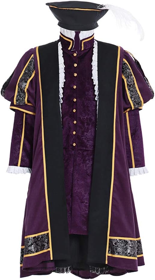 Amazon.com: men's renaissance costume tudor king Noble Lord Costume ...