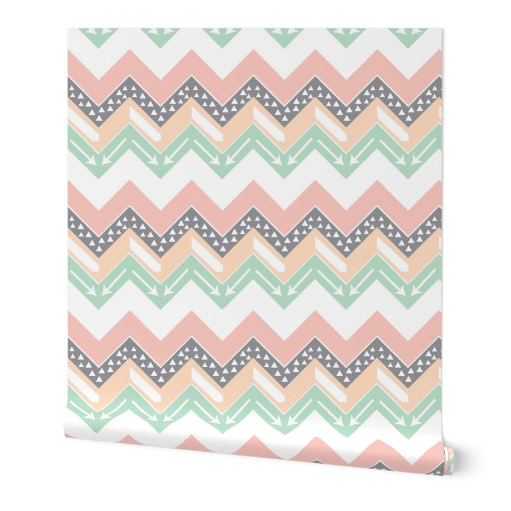 Mint Chevron Background