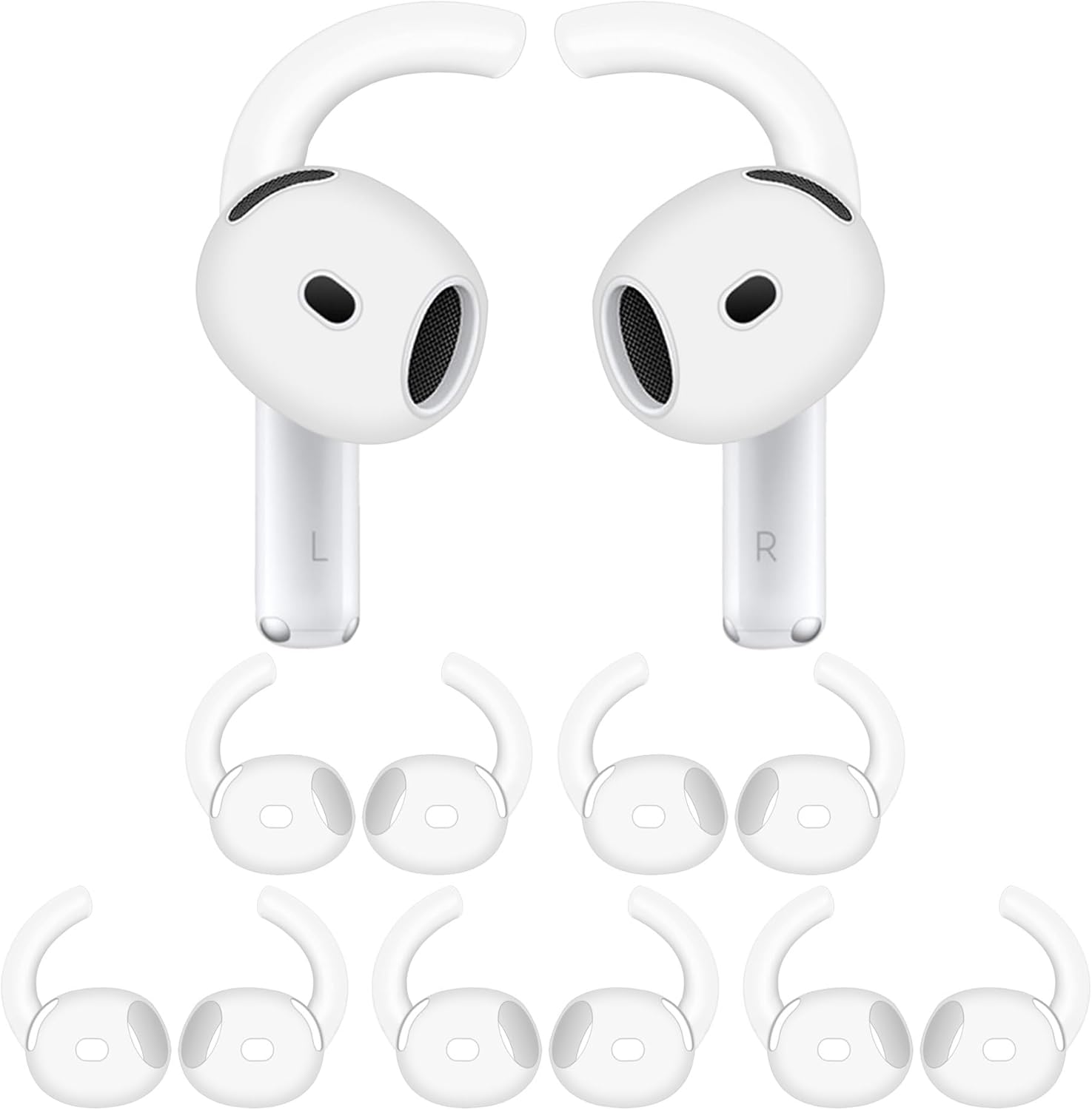 Amazon.com: IiEXCEL 5 Pairs AirPods 4 Ear Hooks Wingtip, Replacement ...