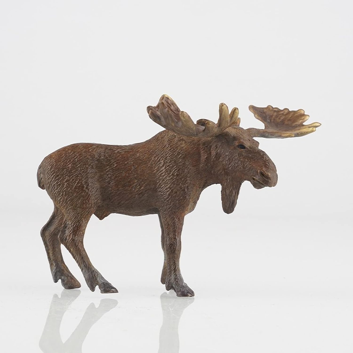 Amazon.com: Brass Moose Tabletop Figurine,Moose Statue, OfficeHome ...