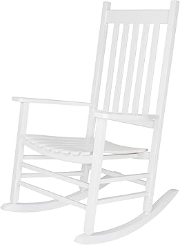 Amazon.com : Shine Company Vermont Porch Rocker, High Back Wood Rocking ...