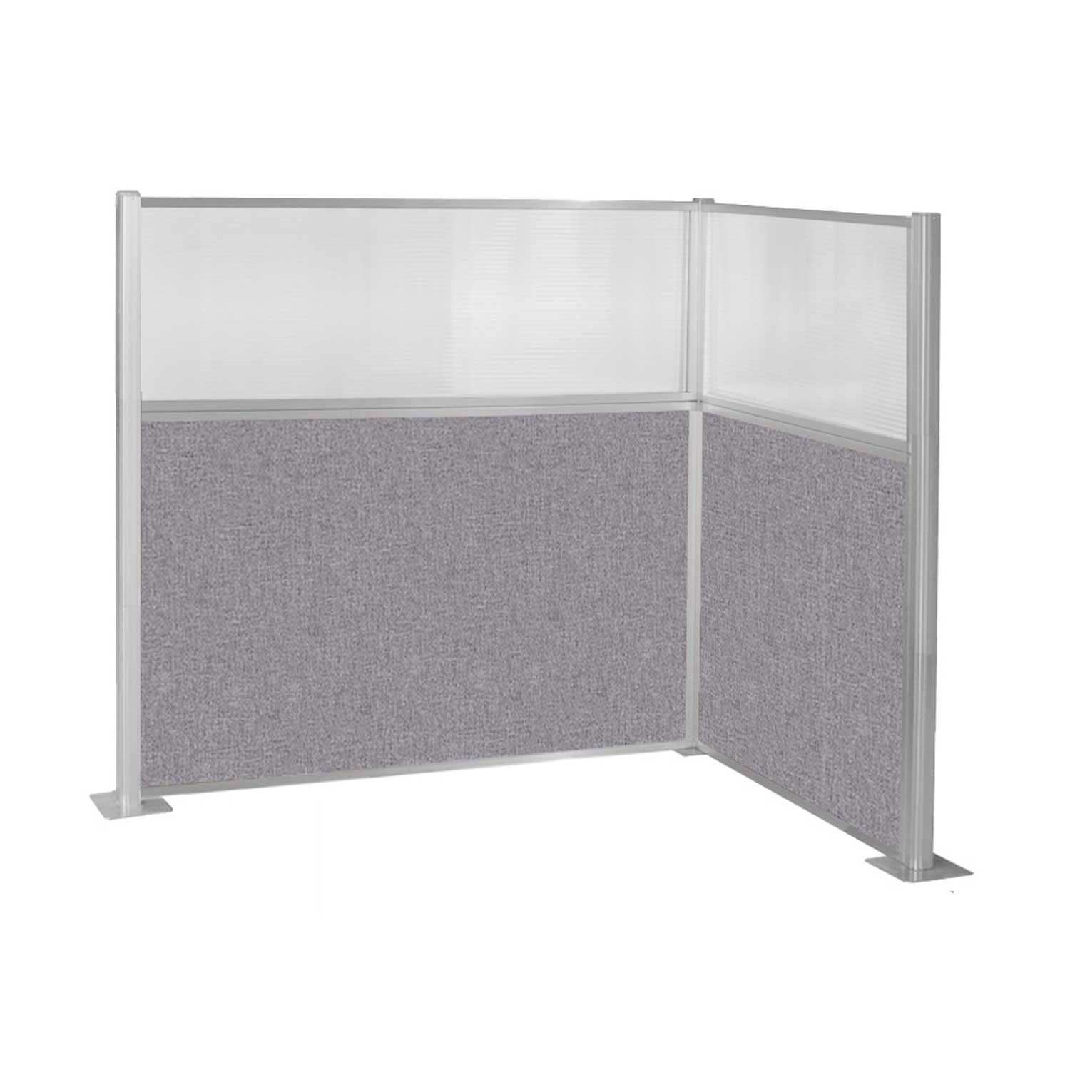 Buy VERSARE Hush Panel Cubicle Kit 6' x 4' “L” Shape | W/Fluted Poly ...