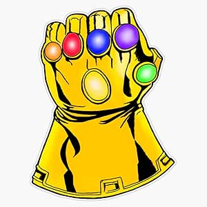 Amazon.com: Infinity Gauntlet Sticker Vinyl Waterproof Sticker Decal ...