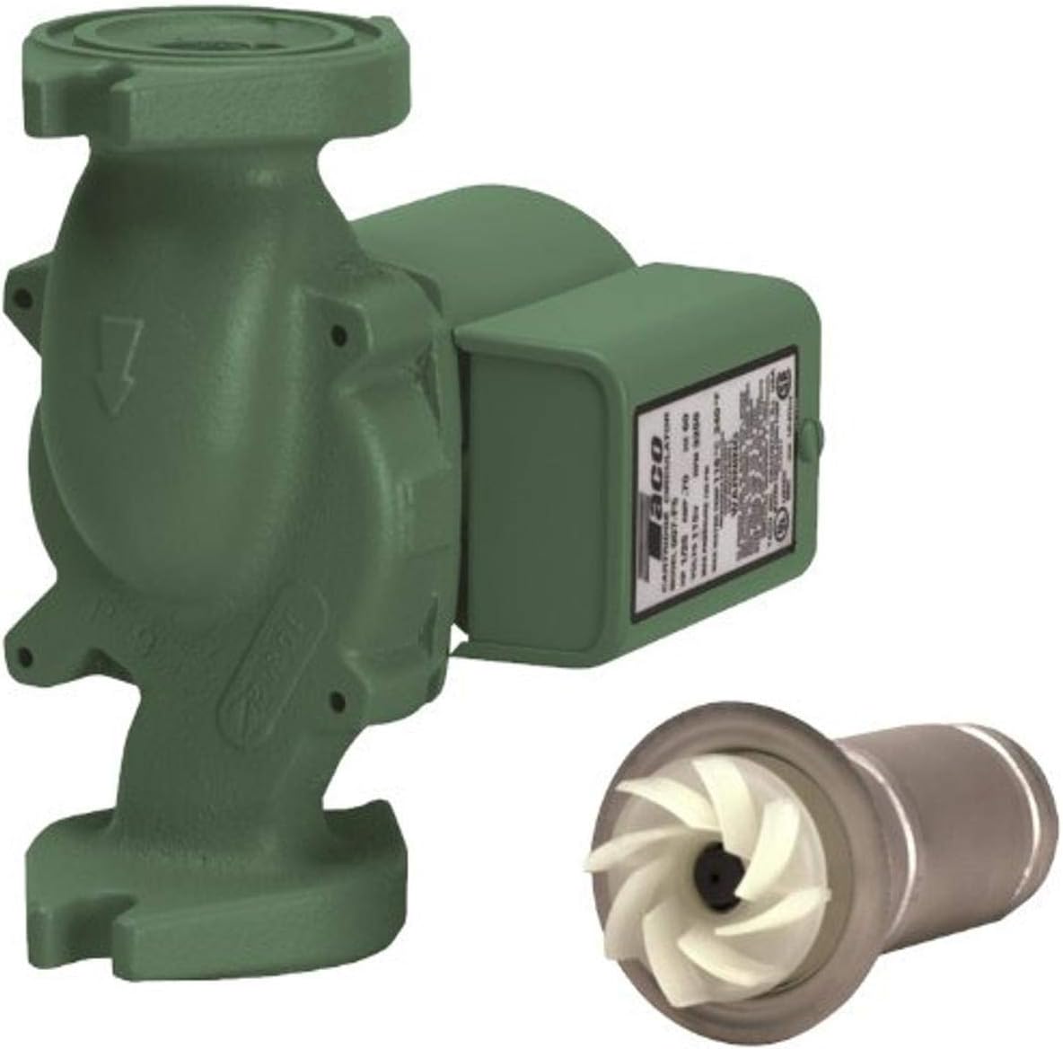 Taco 0014-F1 Single Phase Circulating Pump - Portable Power Water Pumps ...