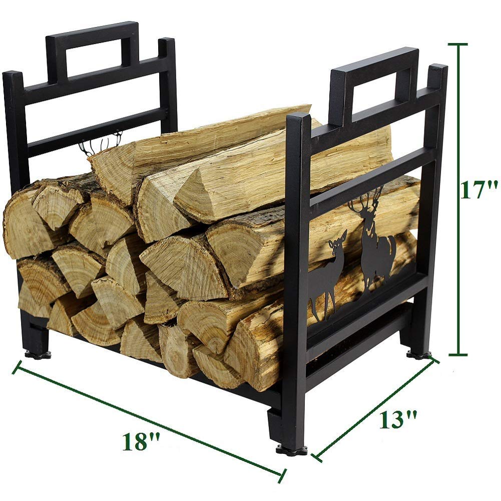INNO STAGE Firewood Log Rack, Iron Wood Lumber Storage Holder for ...