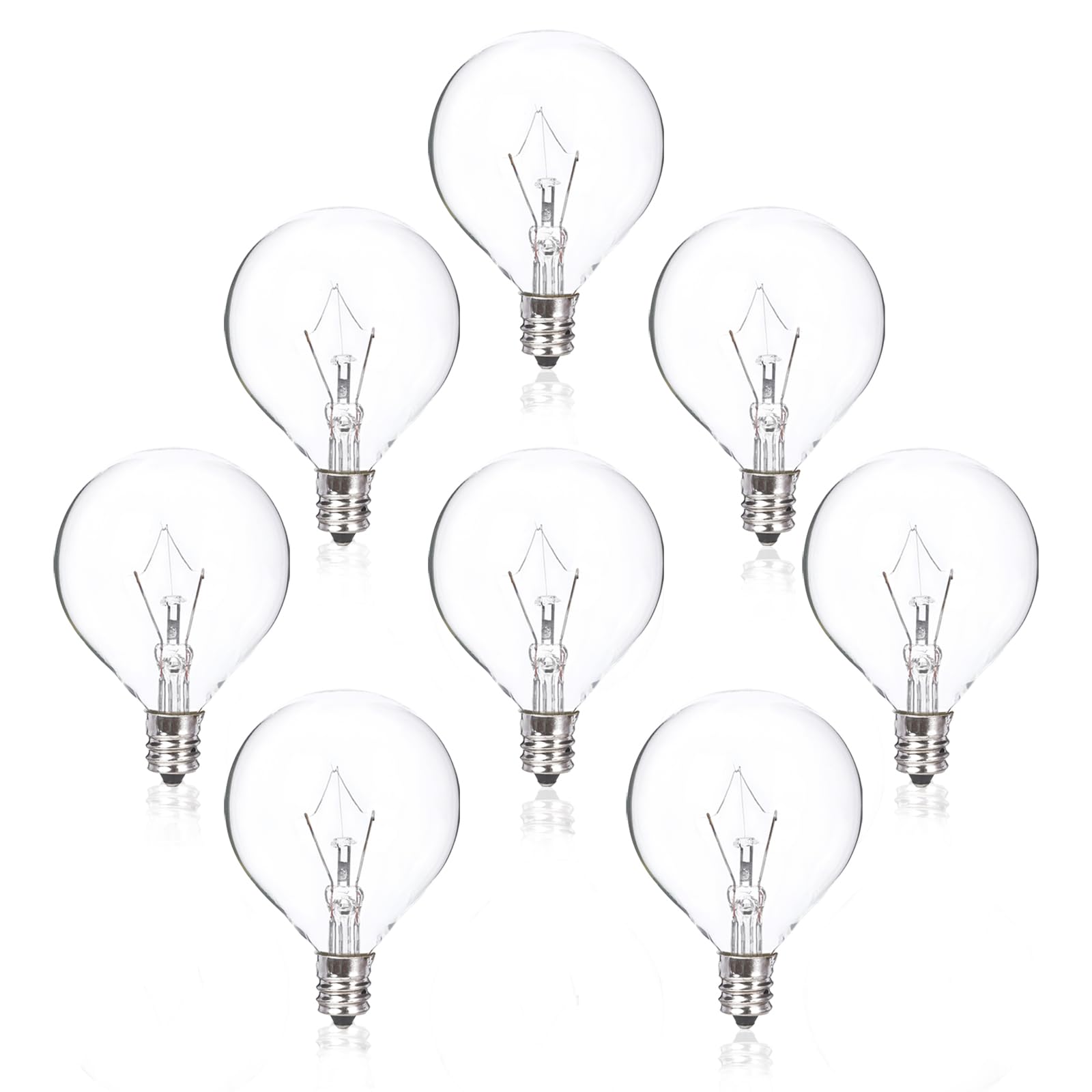 HINUAXBULB 8 Pack 25 Watt Wax Warmer Bulb Replacement Light Bulb for ...