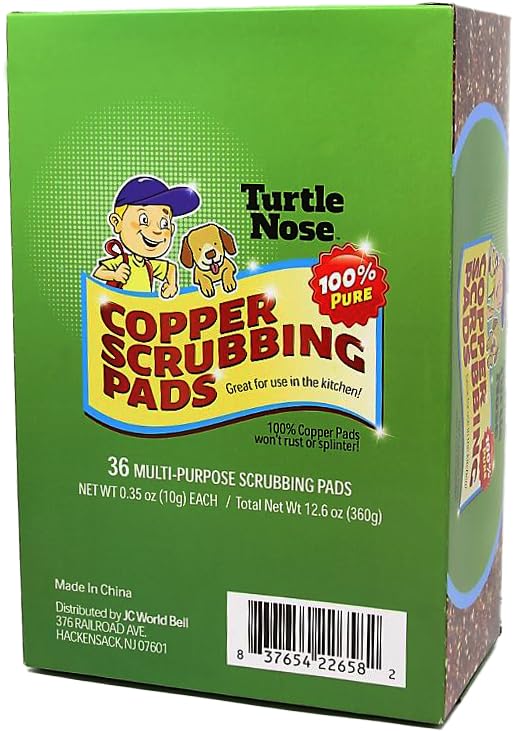 Amazon.com: Turtle Nose Copper Scrubbing Pads / 36 Multi-Purpose ...