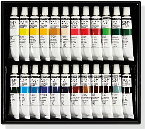 Complete Acrylic Paint Set 24 Colors, 6 Art Brushes $11.99 (20% OFF ...