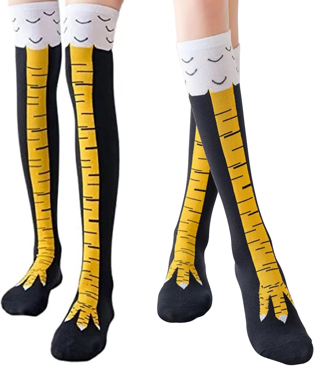 Amazon.com: 2 Pairs Chicken Leg Socks, Funny 3D Novelty Chicken Feet ...