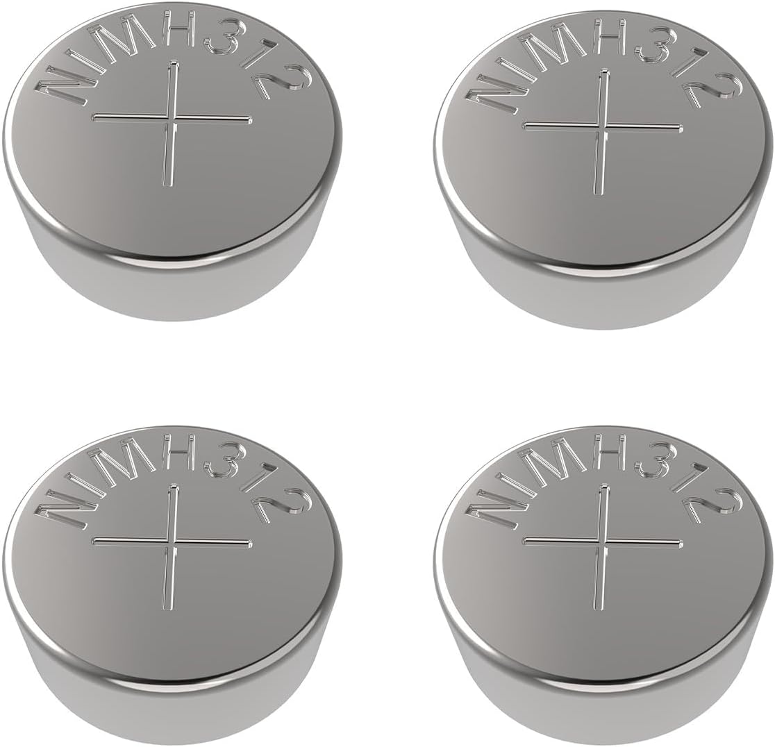 Amazon.com: 4 PCS Rechargeable 312 Hearing Aid Batteries, Silver-Zinc ...