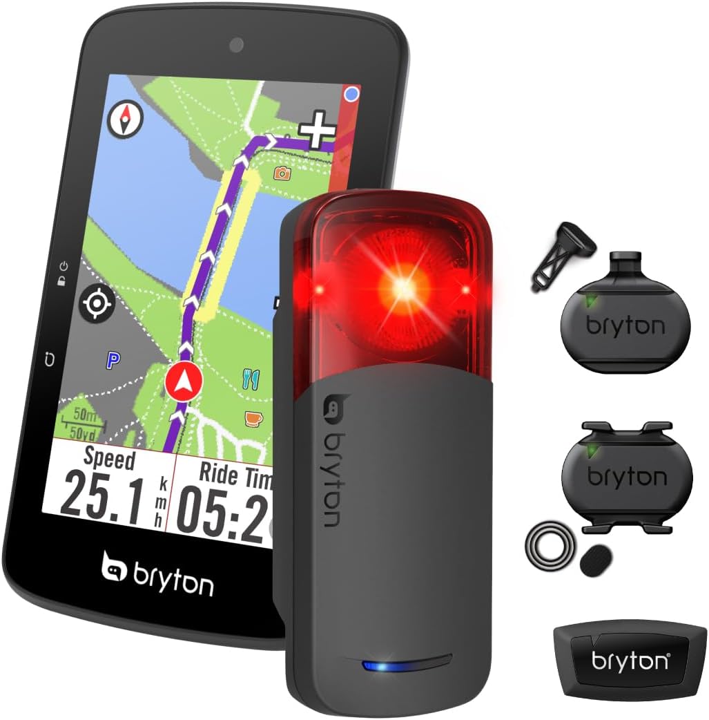 Amazon.com: Bryton Rider S800 Sensor Bundle GPS Bike Computer with Bryton Gardia R300L Bike ...