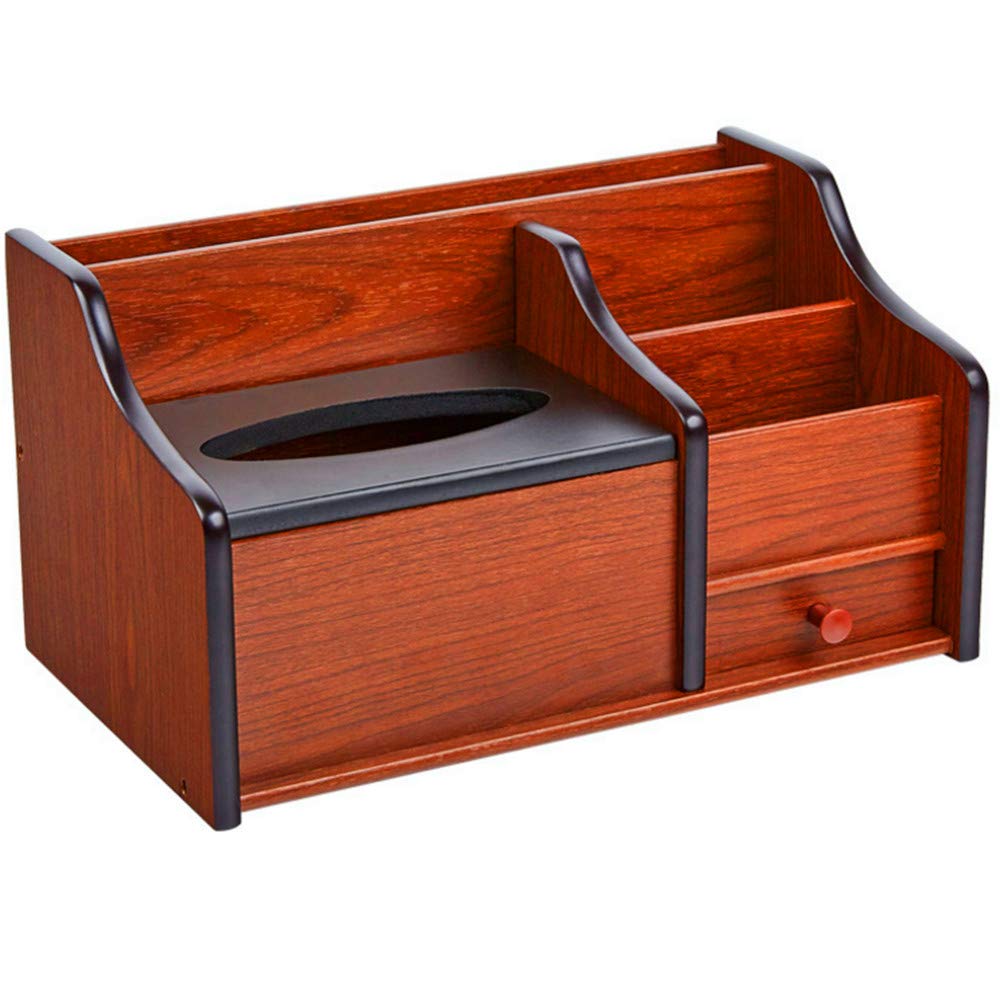 Meiyaa Multifunctional Wooden Storage Compartments Table Organizer ...