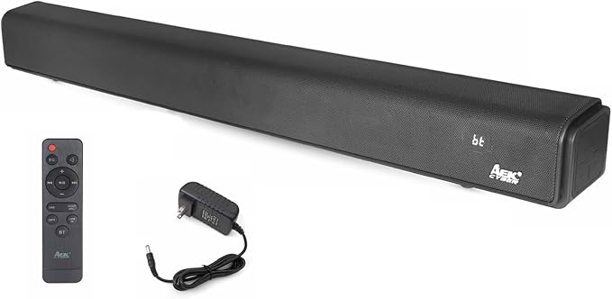 AEK CYBER BS-05 Barra de Sonido para TV, bocina Bluetooth 20Wx2 Altavoz con Control, Puerto HDMI ...