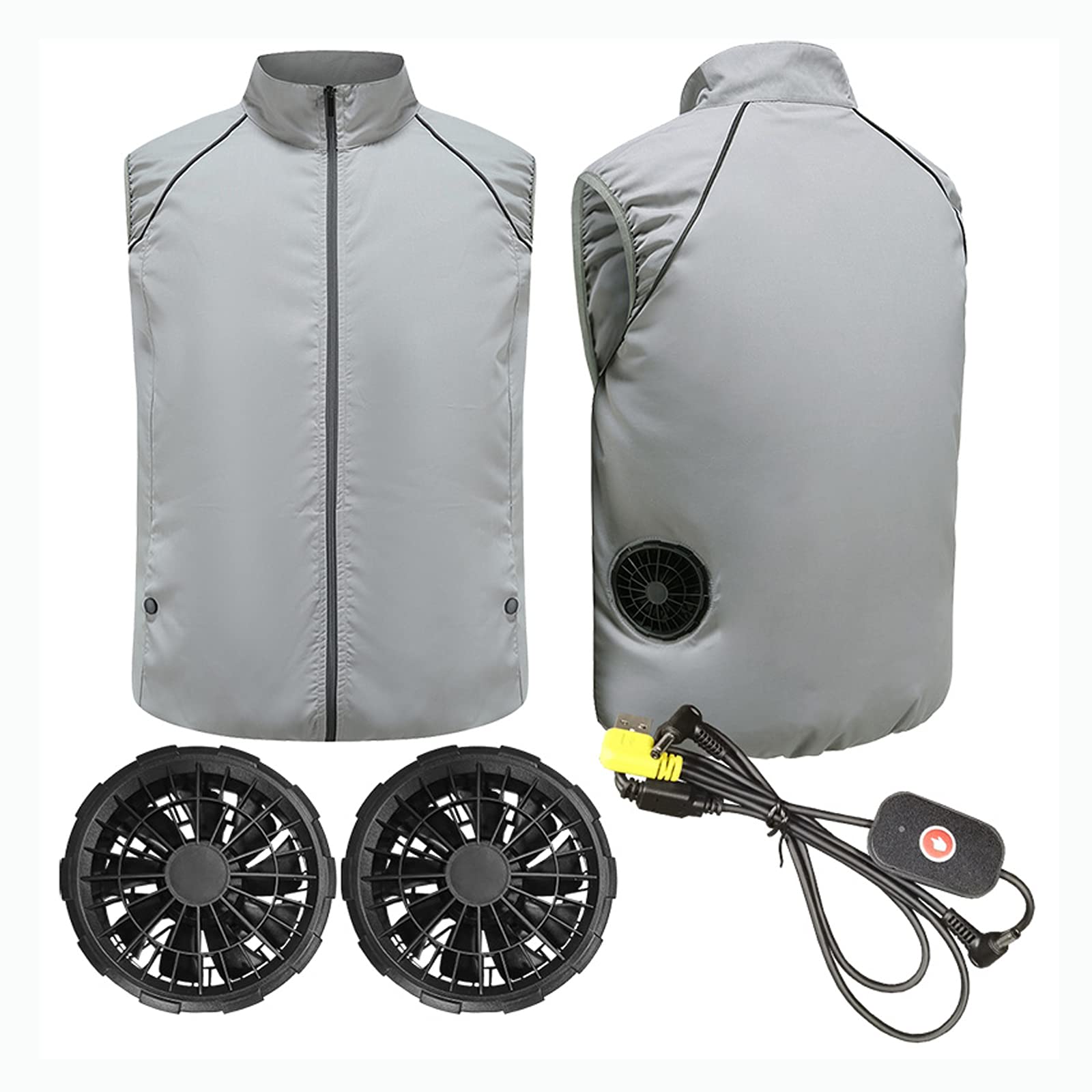 Buy KUMADAI Cooling Vest Cooling Fan Jacket for Men Women USB 3 Speed ...