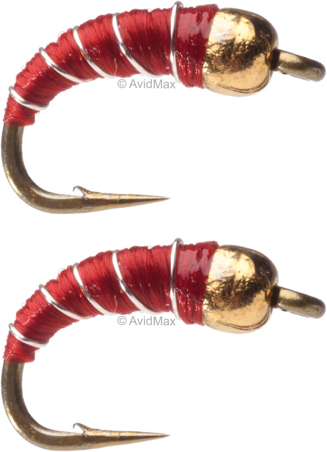 Amazon.com : Umpqua Tungsten Zebra Midge Red Fly Fishing Midges ...