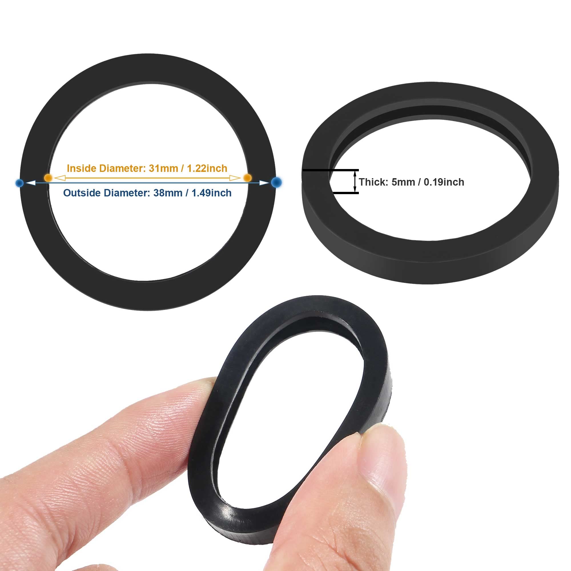 Snapklik.com : 8PCS Gas Can Spout Gasket Seals Replacement Rubber ...