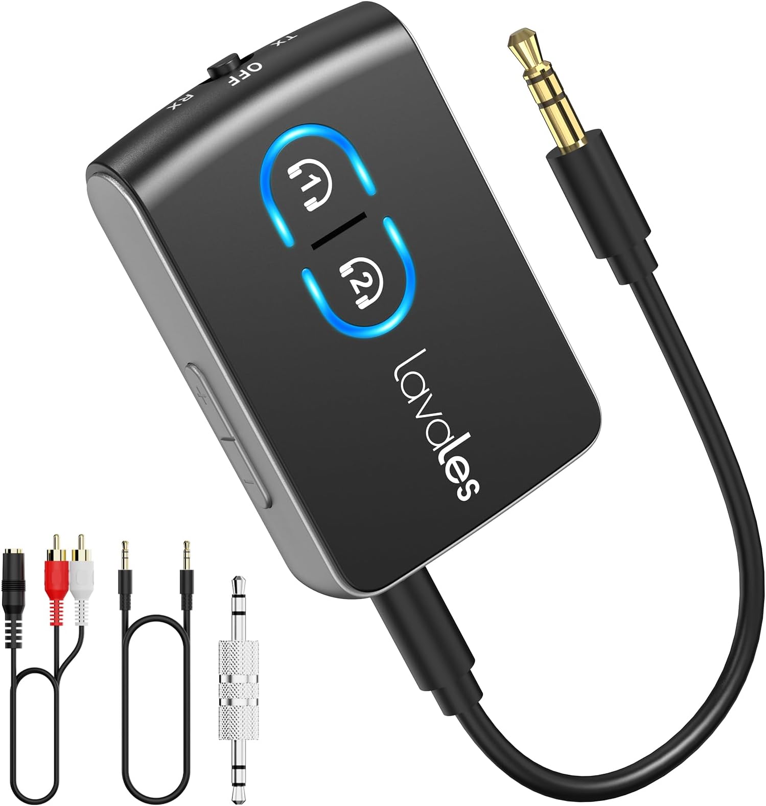 Lavales Bluetooth 5.3 Transmitter Receiver for in-Flight TV to 2 ...