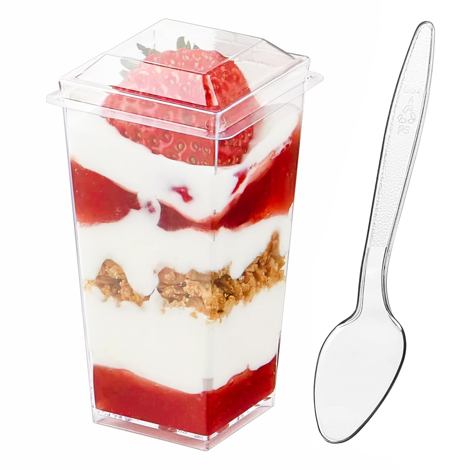 Snapklik.com : Zezzxu 3 Oz Mini Plastic Dessert Cups