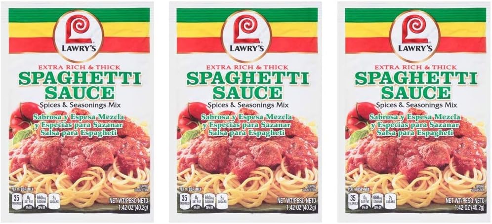 Amazon.com : Lawry's Spatini Spaghetti Sauce Seasoning Mix, 15 oz - One ...
