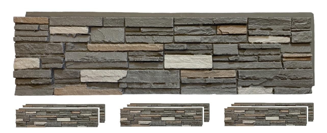 OTECKO 6-Pack Faux Stone Wall Panel 48 in x 13 in x Comoros | Ubuy