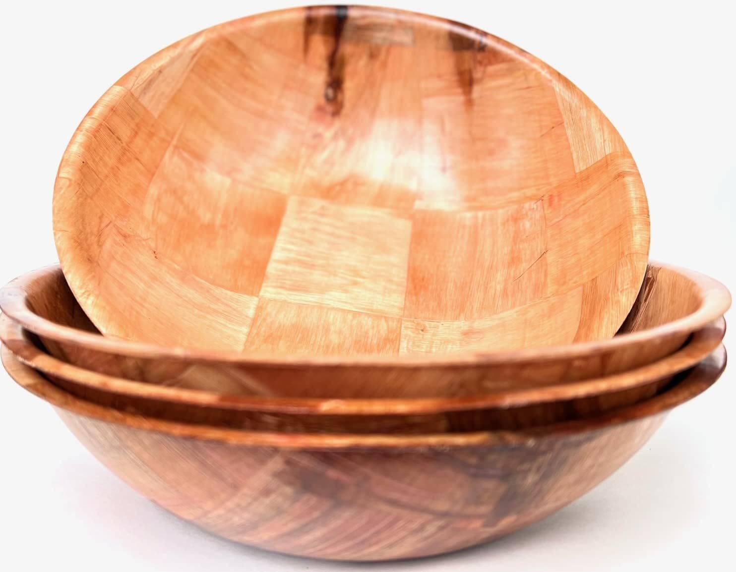 Amazon.com | Winco WWB-10 Wooden Woven Salad Bowl, 10-Inch, Set of 4 by ...