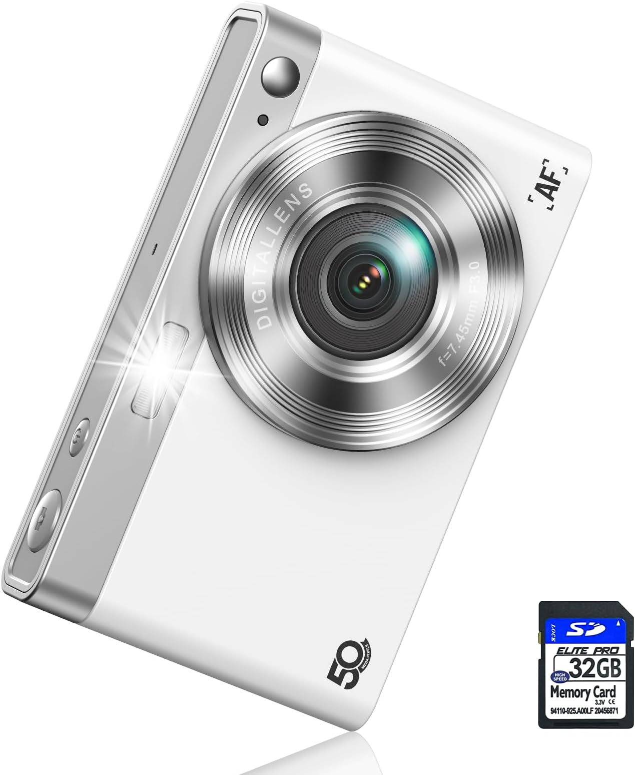 Amazon.com : Digital Camera for Vlogging, 50MP 1080P Point and Shoot ...
