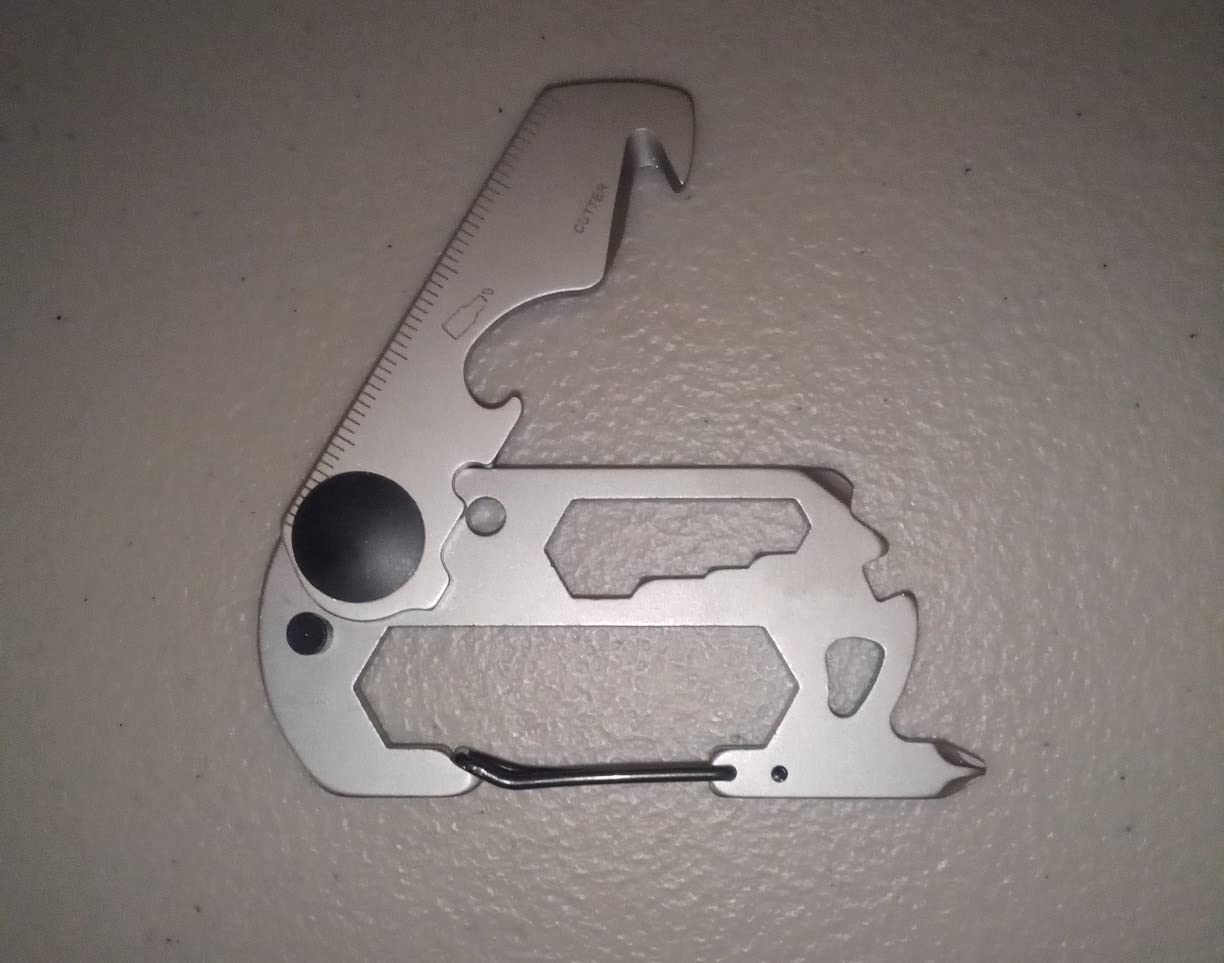 LingSY Multi Tool Key Chains EDC Kit Carabiner Clip，Tactical Stainless ...