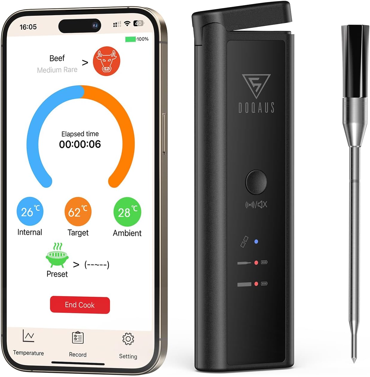 MEATER Pro / 2 Plus: Smart Bluetooth Wireless Meat Thermometer Digital ...