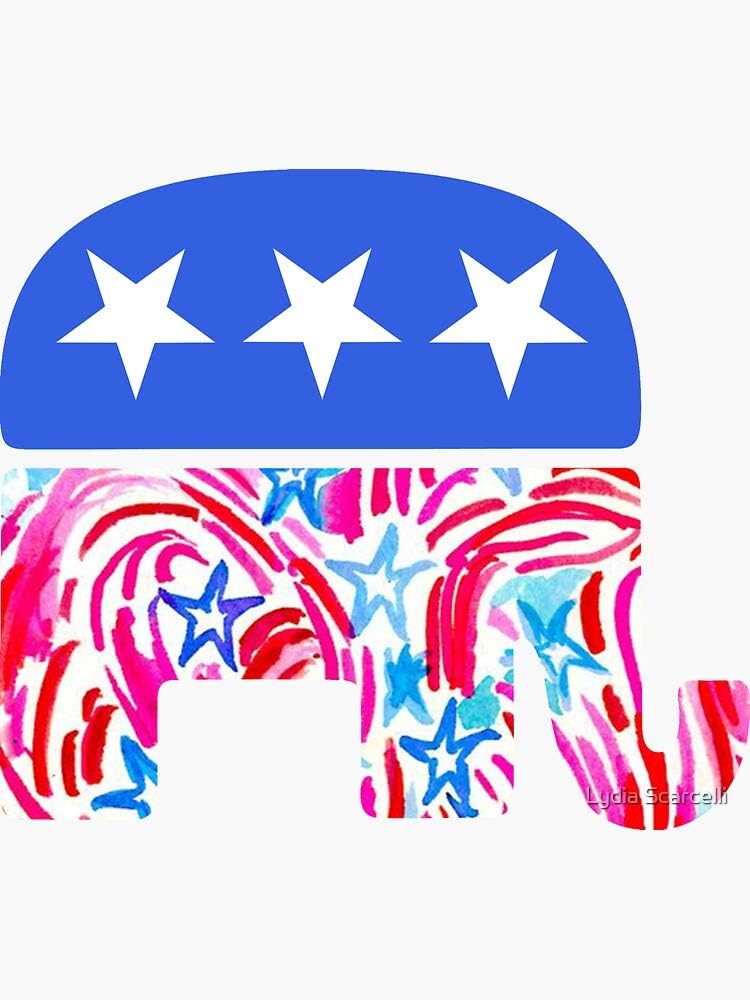 Amazon.com: Republican Elephant - Sticker Graphic - Auto, Wall, Laptop ...